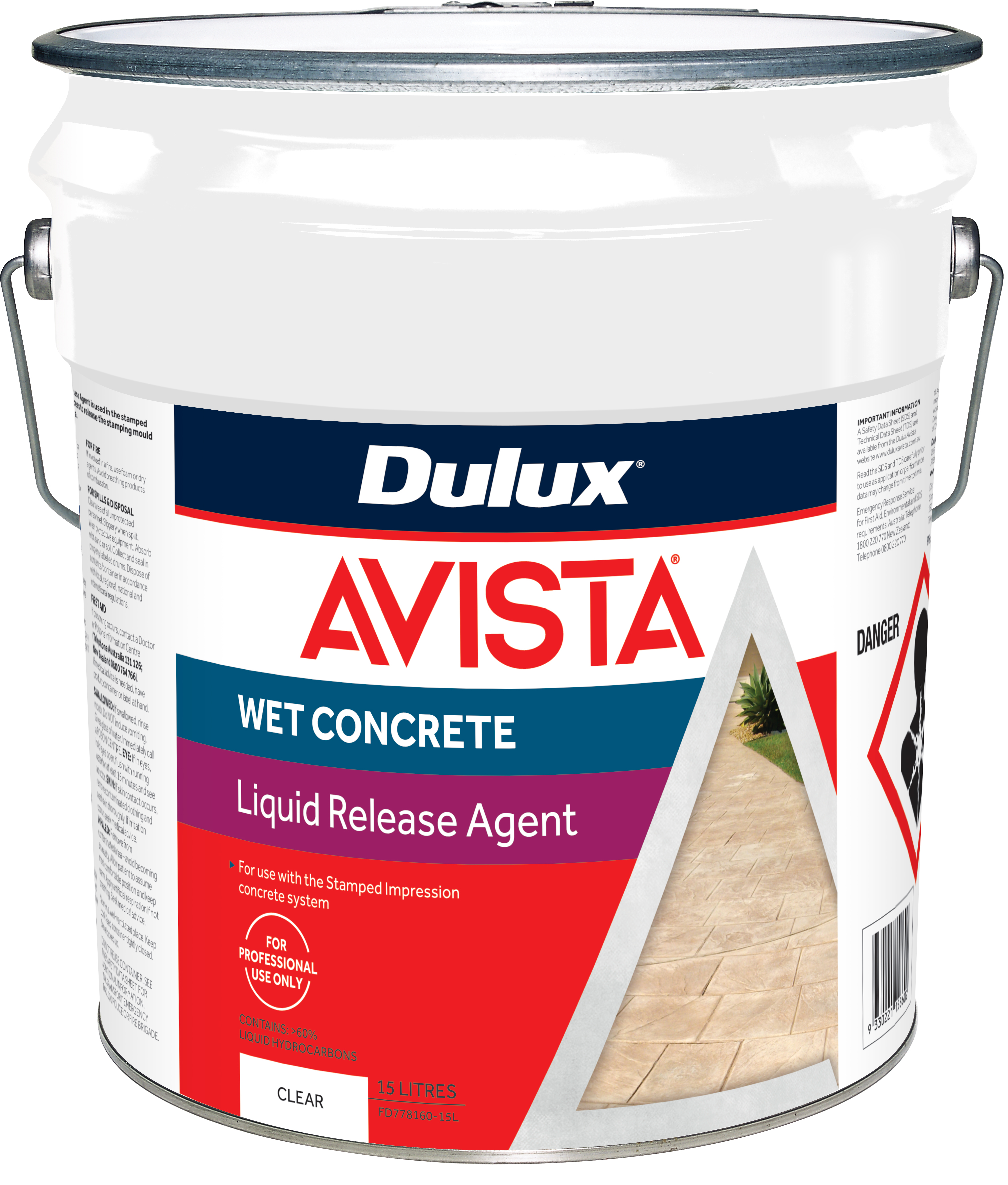 Dulux Avista Stamped Concrete Liquid Release Agent